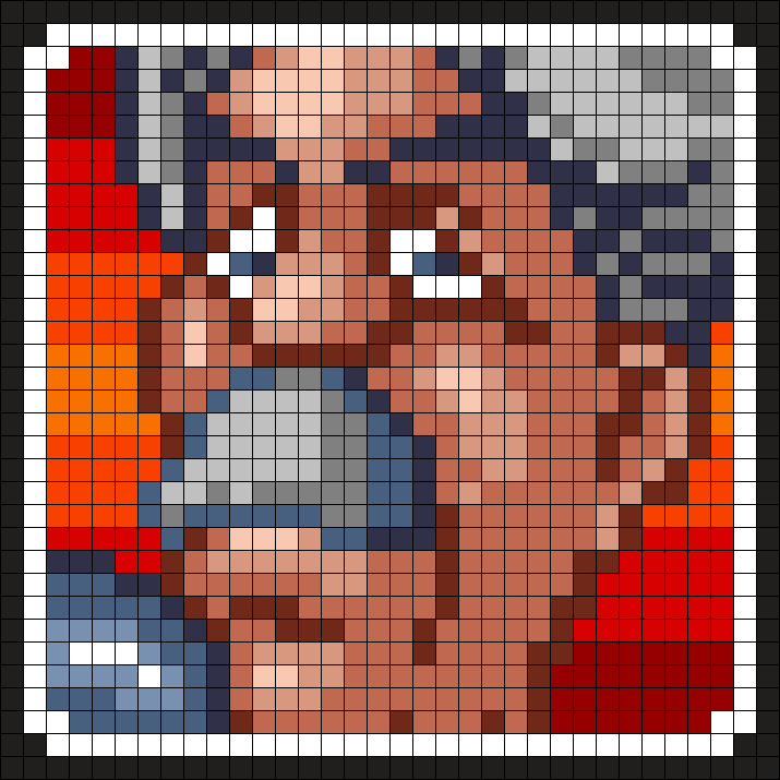 Gabby Jay SNES Punch Out Perler Bead Pattern | Bead Sprites ...