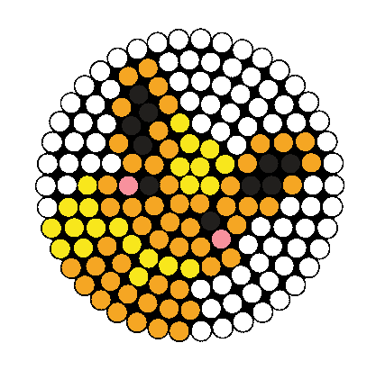 Flareon Perler Bead Pattern | Bead Sprites | Characters Fuse Bead Patterns