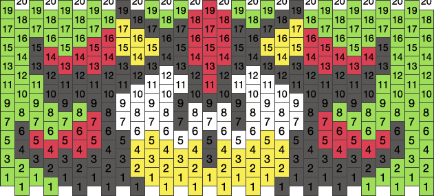 Shadow Cuff Pony Bead Patterns | Characters Kandi Patterns for Kandi Cuffs