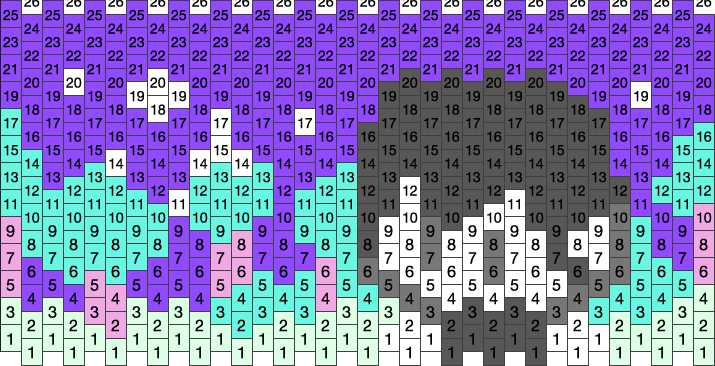 Tiny Omori Pony Bead Patterns | Characters Kandi Patterns for Kandi Cuffs