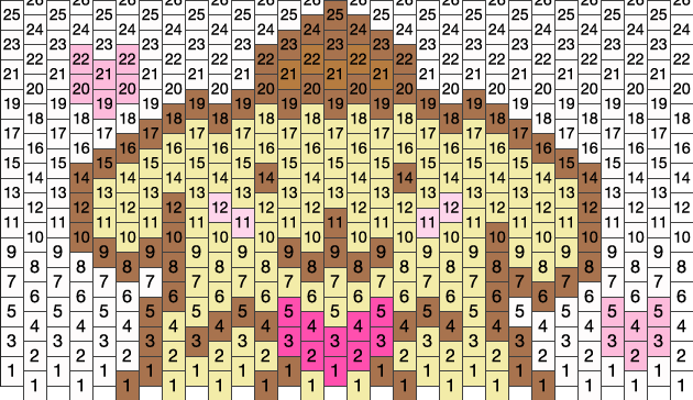 Pompompurin Pony Bead Patterns | Characters Kandi Patterns for Kandi Cuffs