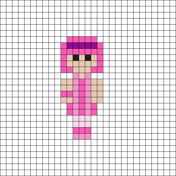 Stephanie Lazy Town Perler Bead Pattern | Bead Sprites | Characters ...