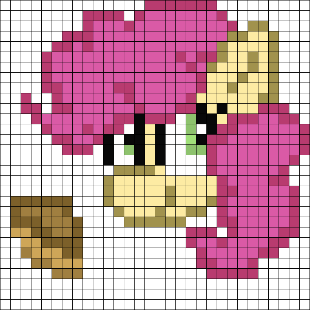 Li'l Cheese Or Cheesecake (pinkie Pie's Son) Perler Bead Pattern | Bead ...