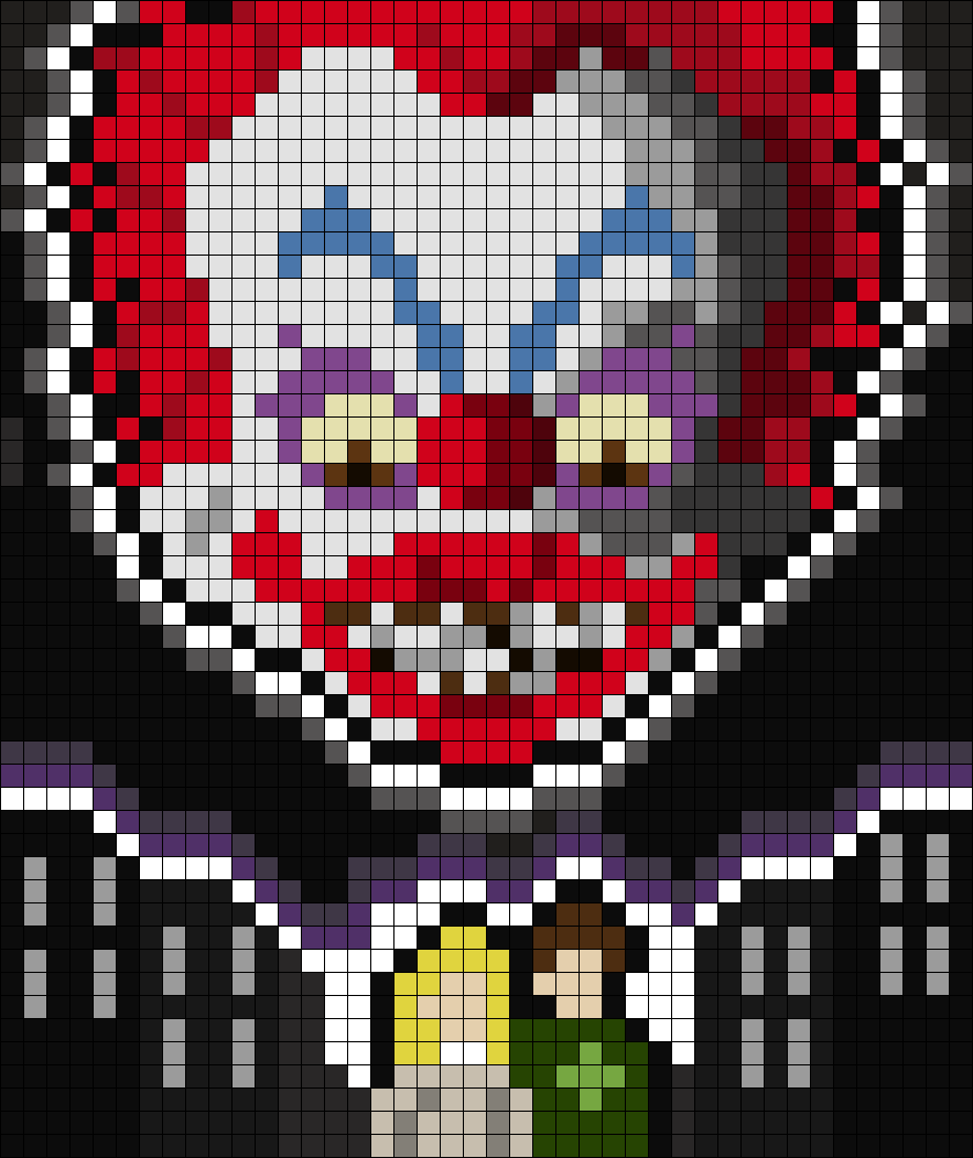 Killer Klown From Outer Space Perler Bead Pattern | Bead Sprites ...
