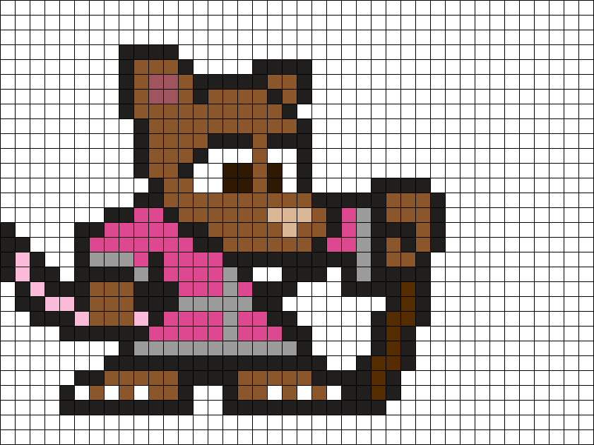 Splinter Perler Bead Pattern | Bead Sprites | Characters Fuse Bead Patterns