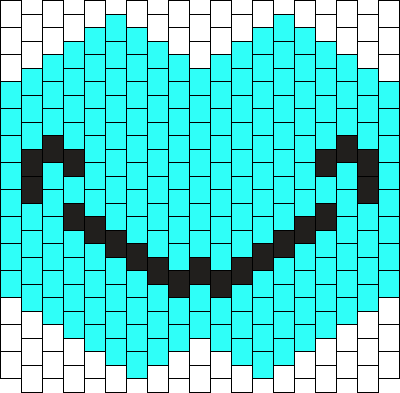 Mr. Meeseeks Mask Pony Bead Patterns | Characters Kandi Patterns for ...