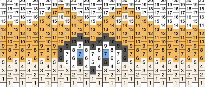 Tails Cuff Pony Bead Patterns | Characters Kandi Patterns for Kandi Cuffs