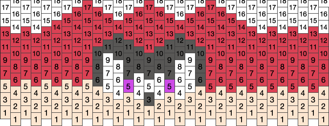 Knuckles Cuff Pony Bead Patterns | Characters Kandi Patterns for Kandi ...