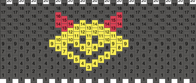 Mini Lemon Demon Pony Bead Patterns | Characters Kandi Patterns for ...