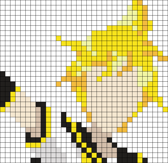 Len But Faceless Cus It Was Difficult To Make Perler Bead Pattern ...