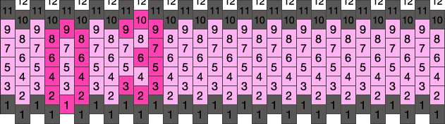 Megurine Luka Cuff (vocaloid) Pony Bead Patterns | Characters Kandi ...