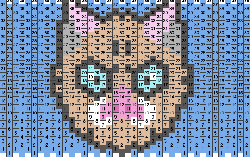 Demon Slayer Inosuke Cuff Pony Bead Patterns | Characters Kandi ...