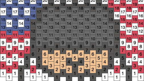 TF2 Soldier Cuff Pony Bead Patterns | Characters Kandi Patterns for ...