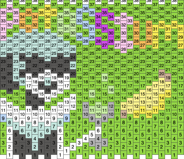 Queen Pony Bead Patterns | Characters Kandi Patterns for Kandi Cuffs