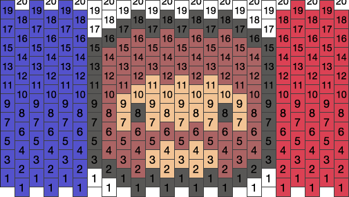 TF2 Spy Cuff Pony Bead Patterns | Characters Kandi Patterns for Kandi Cuffs