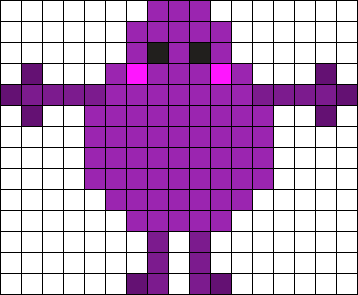 Grimace Keychain Buddy Perler Bead Pattern | Bead Sprites | Characters ...