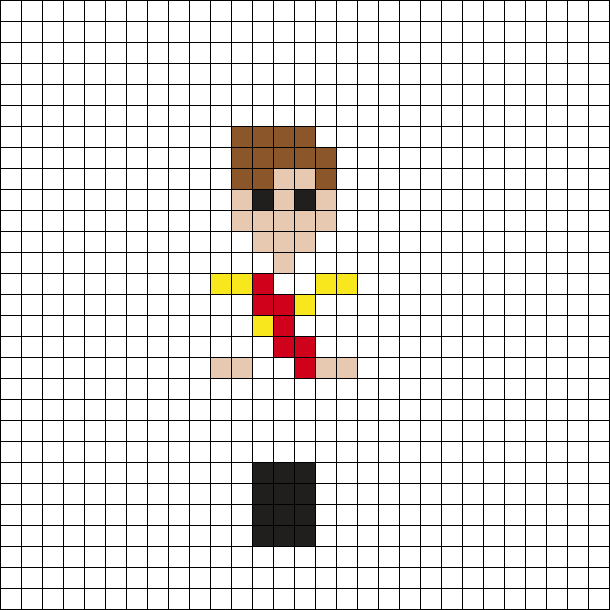 Roman Sanders Sides Perler Bead Pattern | Bead Sprites | Characters ...