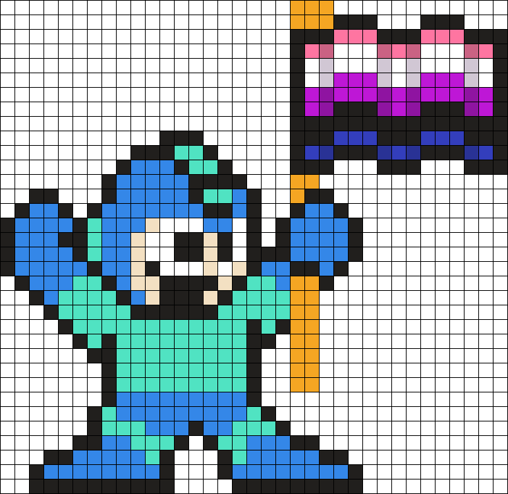 Megaman Sprites Grid