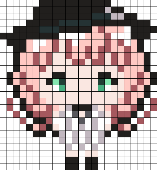 BanG Dream Afterglow Himari Uehara Chibi Perler Bead Pattern | Bead ...