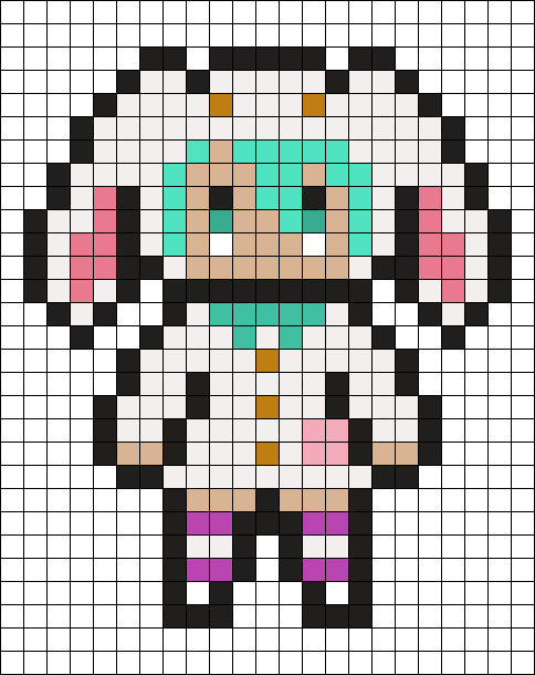 Kandi Patterns for Kandi Cuffs - Characters Pony Bead Patterns