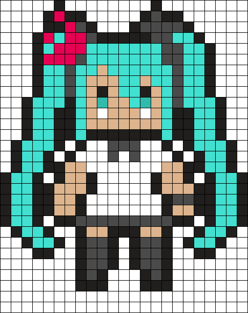 Kandi Patterns for Kandi Cuffs - Characters Pony Bead Patterns