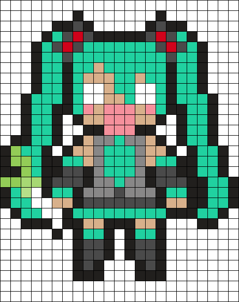 Kandi Patterns for Kandi Cuffs - Characters Pony Bead Patterns