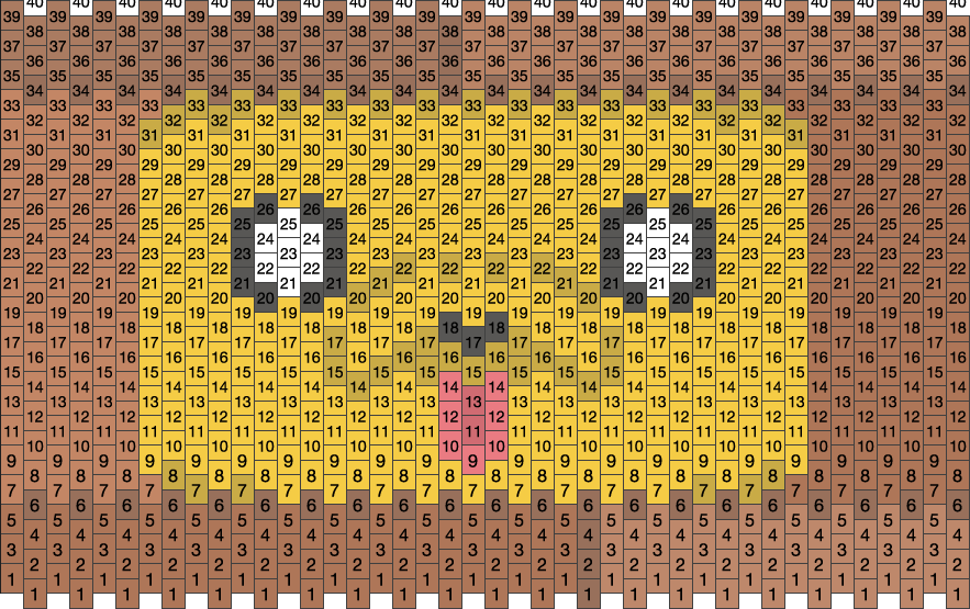 Jake As A Brick Pony Bead Patterns | Characters Kandi Patterns for ...