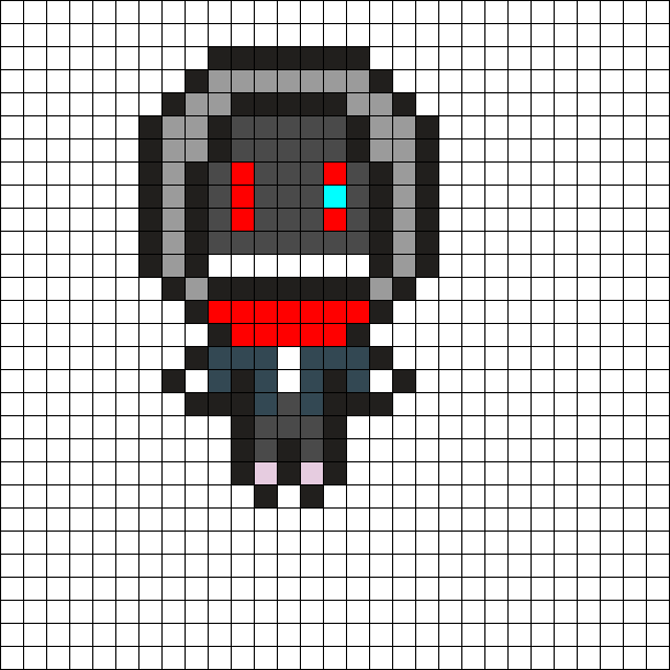 Dust Sans Perler Perler Bead Pattern | Bead Sprites | Characters Fuse ...