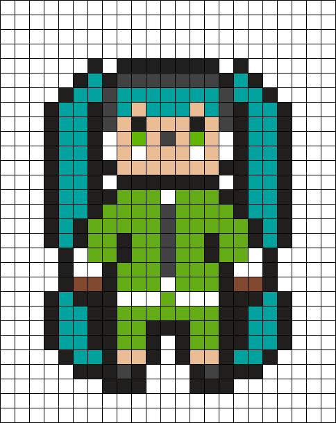 Kandi Patterns for Kandi Cuffs - Characters Pony Bead Patterns