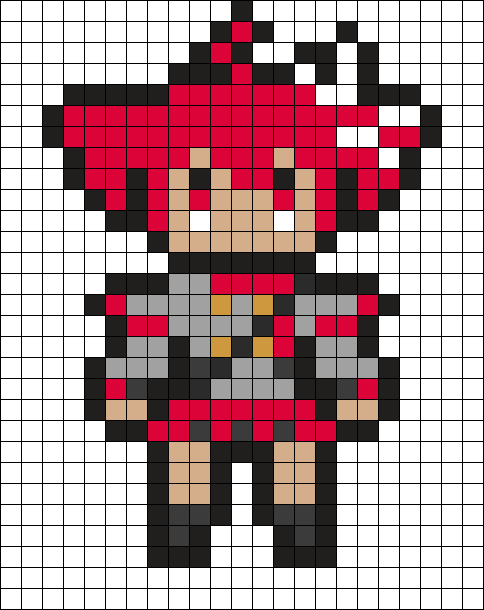 Kandi Patterns for Kandi Cuffs - Characters Pony Bead Patterns