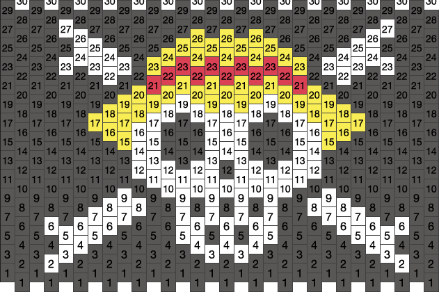 One Piece Straw Hat Cuff Pony Bead Patterns | Characters Kandi Patterns ...