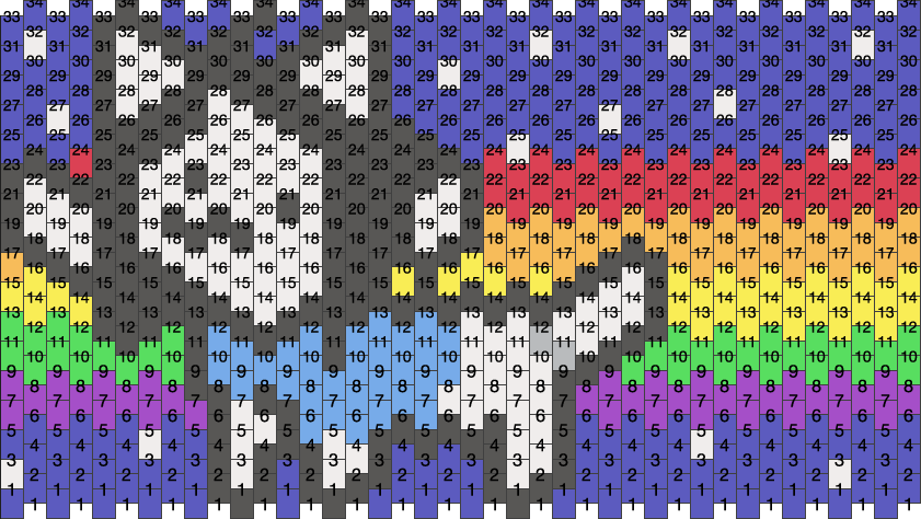 Undertale Temmie Pony Bead Patterns | Characters Kandi Patterns for ...