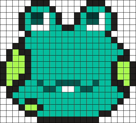 Frogbert Animal Crossing Charm Perler Bead Pattern | Bead Sprites ...