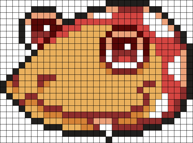 Pikmin Bulborb Charm Perler Bead Pattern | Bead Sprites | Characters ...