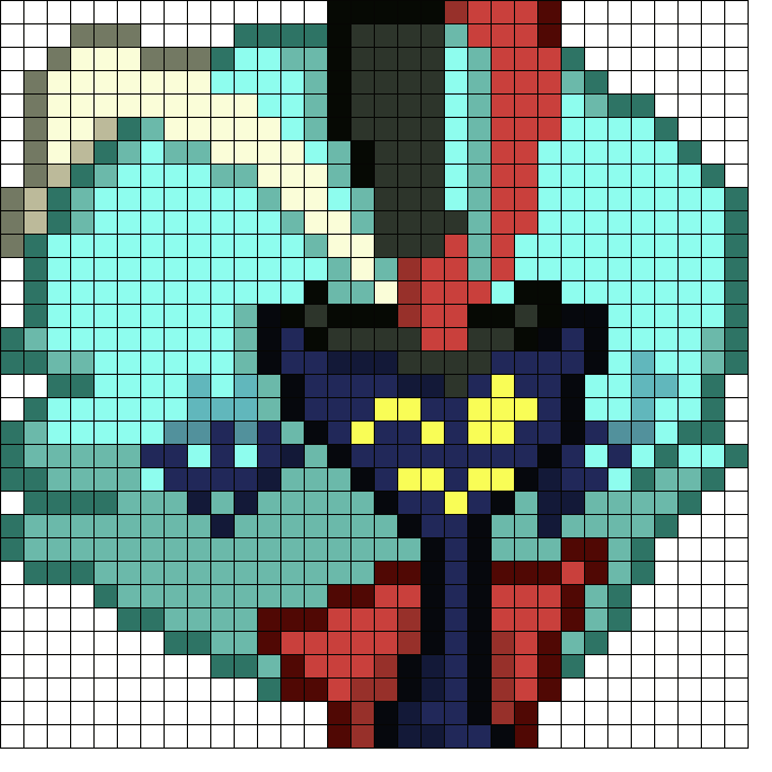 Asmodeus / Ozzie (Helluva Boss) Perler Bead Pattern | Bead Sprites ...