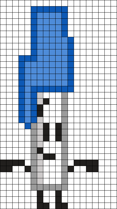 Pen ( BFDI) Perler Bead Pattern | Bead Sprites | Characters Fuse Bead ...