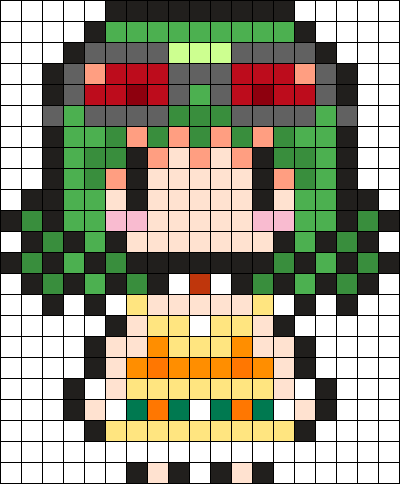 GUMI Perler Bead Vocaloid Perler Bead Pattern | Bead Sprites ...