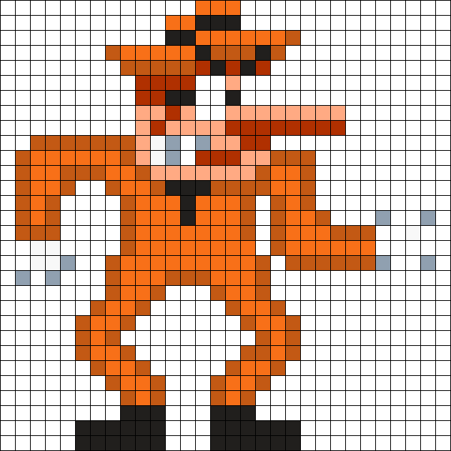 Mr. Stick Perler Bead Pattern / Bead Sprite /pizza Tower
