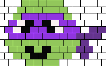 Donatello 1 (2012TMNT) Bead Pattern | Peyote Bead Patterns | Characters ...