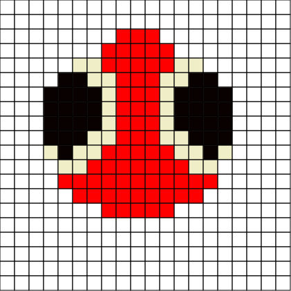 Red Rainbow Friends Perler Bead Pattern | Bead Sprites | Characters ...