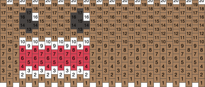32 X 10 Medium Cuff Experiment Domo Pony Bead Patterns | Characters ...