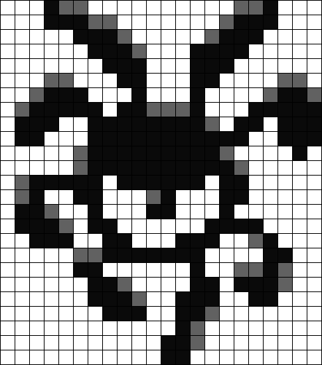 Animal Jam Phantom Perler Bead Pattern | Bead Sprites | Characters Fuse ...