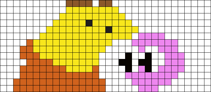Charlie And Pim Perler Bead Pattern | Bead Sprites | Characters Fuse ...