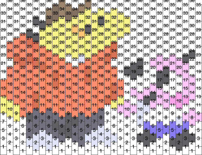 Charpim Smiling Friends Pony Bead Patterns | Characters Kandi Patterns ...
