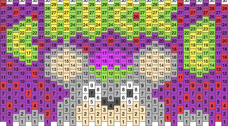 Chuck E Cheese Cuff Pony Bead Patterns | Characters Kandi Patterns for ...