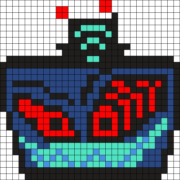 Hazbin Vox Perler Bead Pattern | Bead Sprites | Characters Fuse Bead ...
