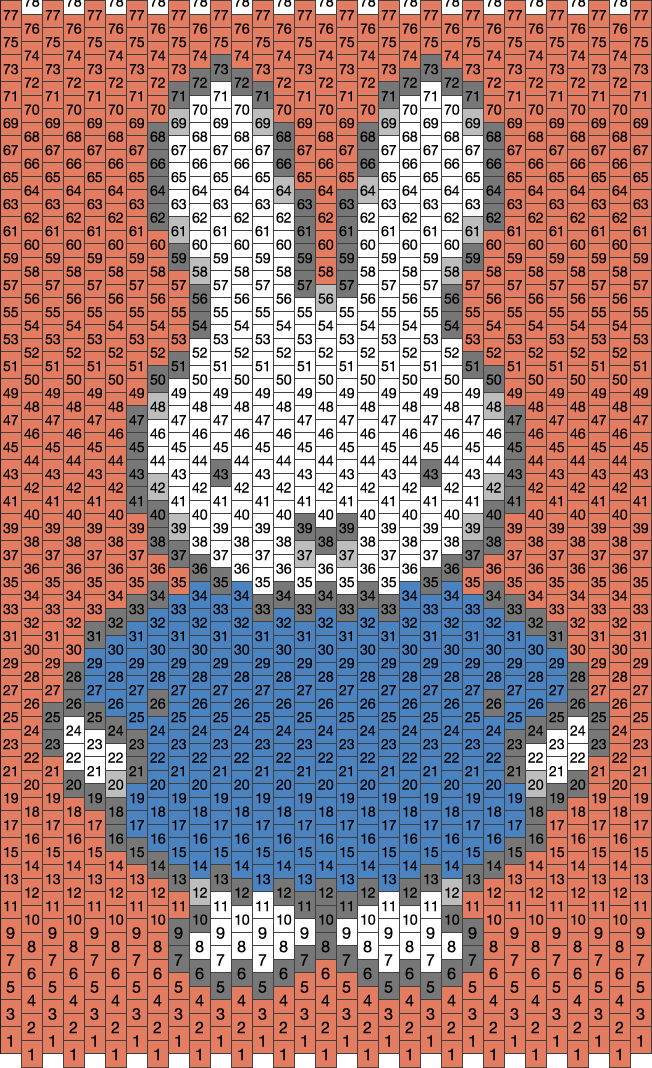 Miffy Pony Bead Patterns | Characters Kandi Patterns for Kandi Cuffs