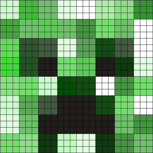 Creeper Pearler Perler Bead Pattern | Bead Sprites | Characters Fuse ...