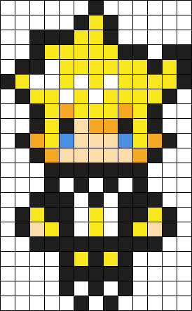 Kagamine Len Perler Bead Perler Bead Pattern | Bead Sprites ...