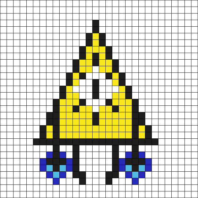 Bill Cipher Perler Perler Bead Pattern | Bead Sprites | Characters Fuse ...
